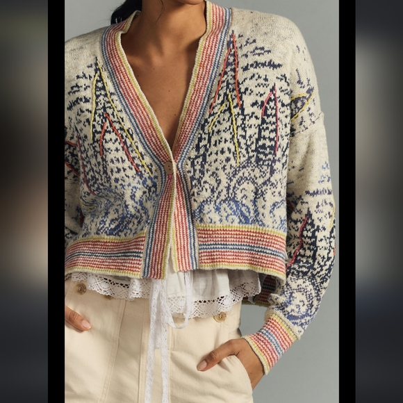 Pilcro | Sweaters | Anthropologie Pilcro Cropped Cardigan Sweater ...